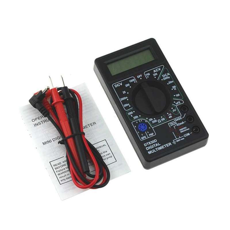 Jual Alat Tes Kelistrikan Digital Multimeter Voltage Tester Dt-830d ...