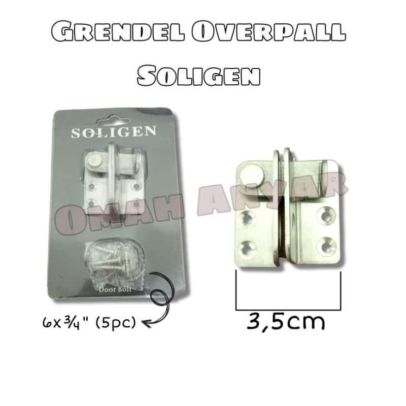 Jual Grendel Overpal Gembok Pintu Pagar Sliding Swing Stainless Soligen ...