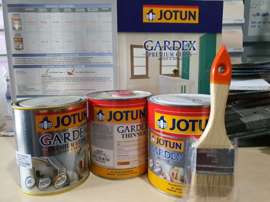Promo Paket Hemat Cat Kayu & Besi Jotun Gardex 1 Kg Plus Primer Dan Thinner Diskon 50% Di Seller ...