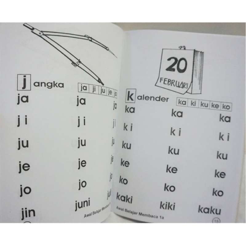 Promo Buku Anak Paud/tk Awal Belajar Membaca 1a 1b (tk Polos Bi) - Awl ...
