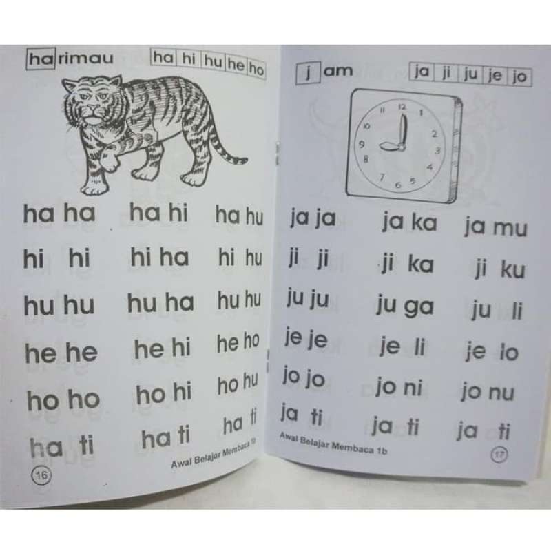 Promo Buku Anak Paud/tk Awal Belajar Membaca 1a 1b (tk Polos Bi) - Awl ...