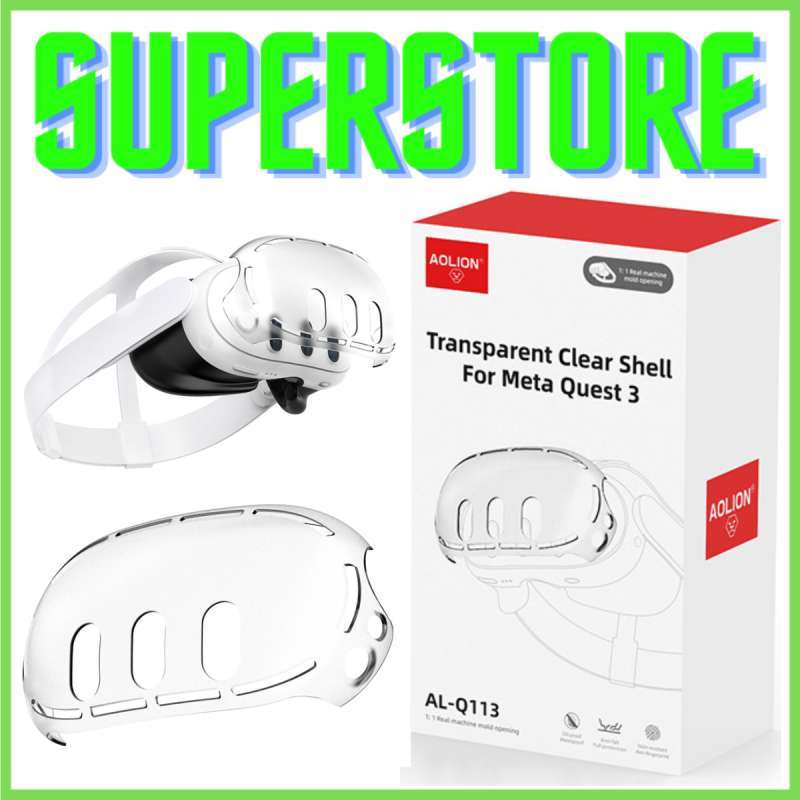 Jual Aolion Transparent Clear Shell For Meta Quest 3 Case Casing ...