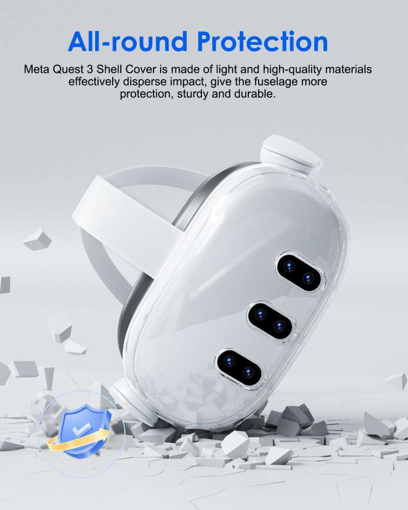 Jual Aolion Transparent Clear Shell For Meta Quest 3 Case Casing ...