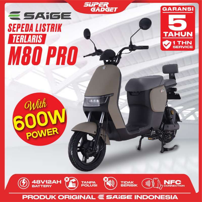 Jual Saige M80 Pro Nfc Sepeda Listrik 48v 12ah Garansi Resmi - Reguler ...