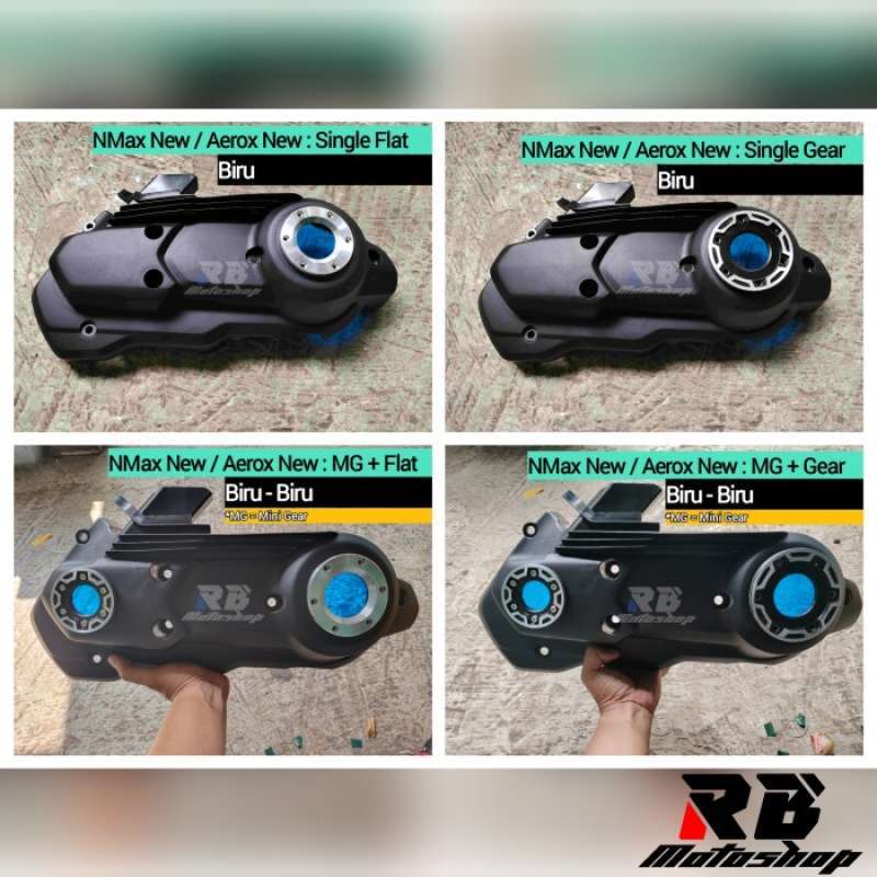 Promo Cover Cvt Custom New Aerox Connected New Nmax - Biru, Single Gear ...