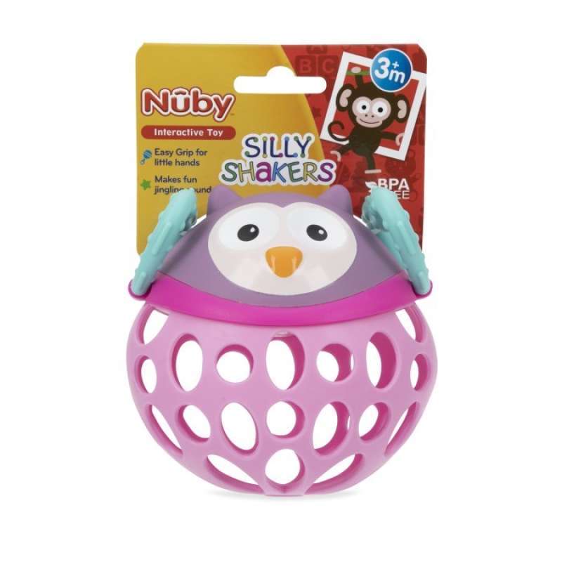 Jual Mainan Anak Sensorik / Rattle Toys / Nuby Baby Silly Shaker Toy ...