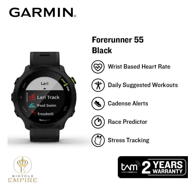 Jual Smartwatch Garmin Forerunner 55 Black Bicycle Empire Di Seller ...