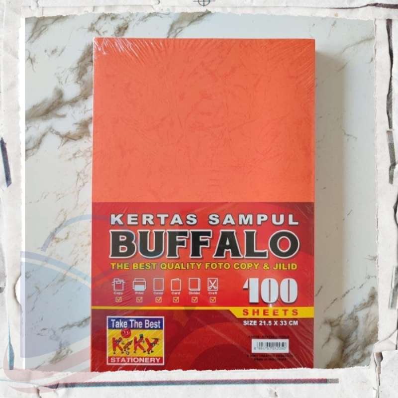 Jual Kertas Buffalo / Kertas Cover Jilid Kiky F4 Isi 10 Lembar Di ...