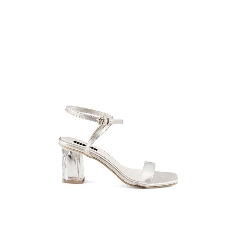 Promo Hilary Acrylic Transparent Heels With Ankle Strap By Inpaca - 38 ...