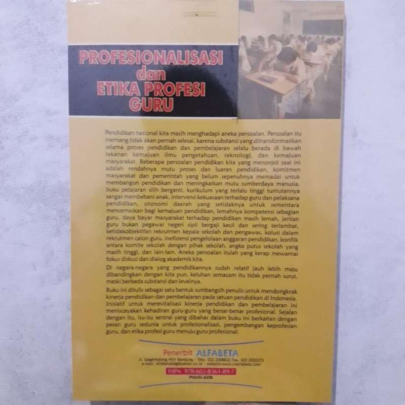 Jual Buku Profesionalisasi Dan Etika Profesi Guru Di Seller Belik Ilmu - Rejowinangun, Kota ...