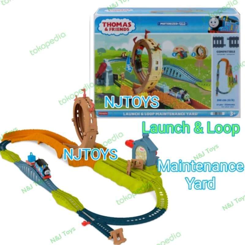 Promo Thomas And Friends Launch And Loop Maintenance Yard Mainan Kereta ...