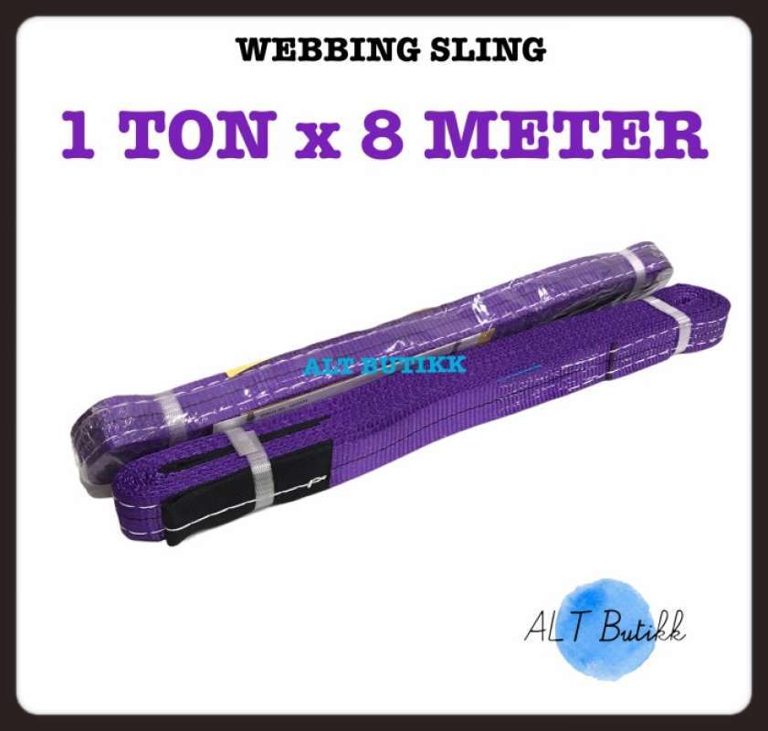 Promo Webbing Sling 1 Ton X 8 Meter | Tali Angkat | Webing Belt 1t X 8m Diskon 23% Di Seller ...