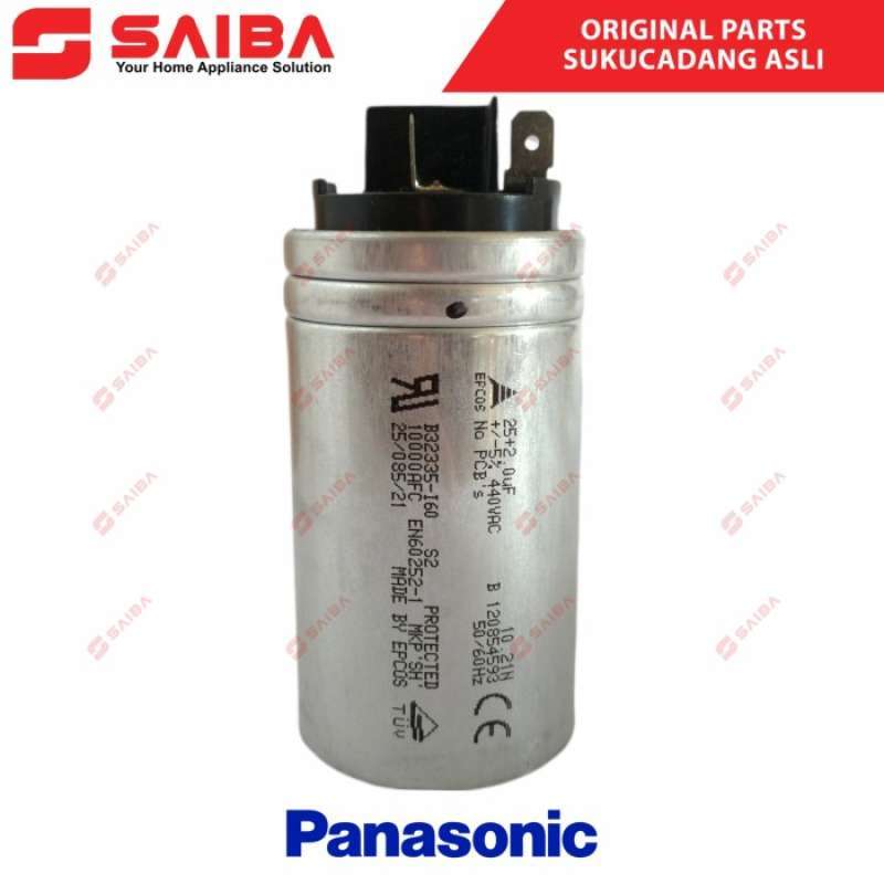 Promo Kapasitor Ac Panasonic 3/4pk 1pk (capacitor Ac) Asli 25+2 Uf ...
