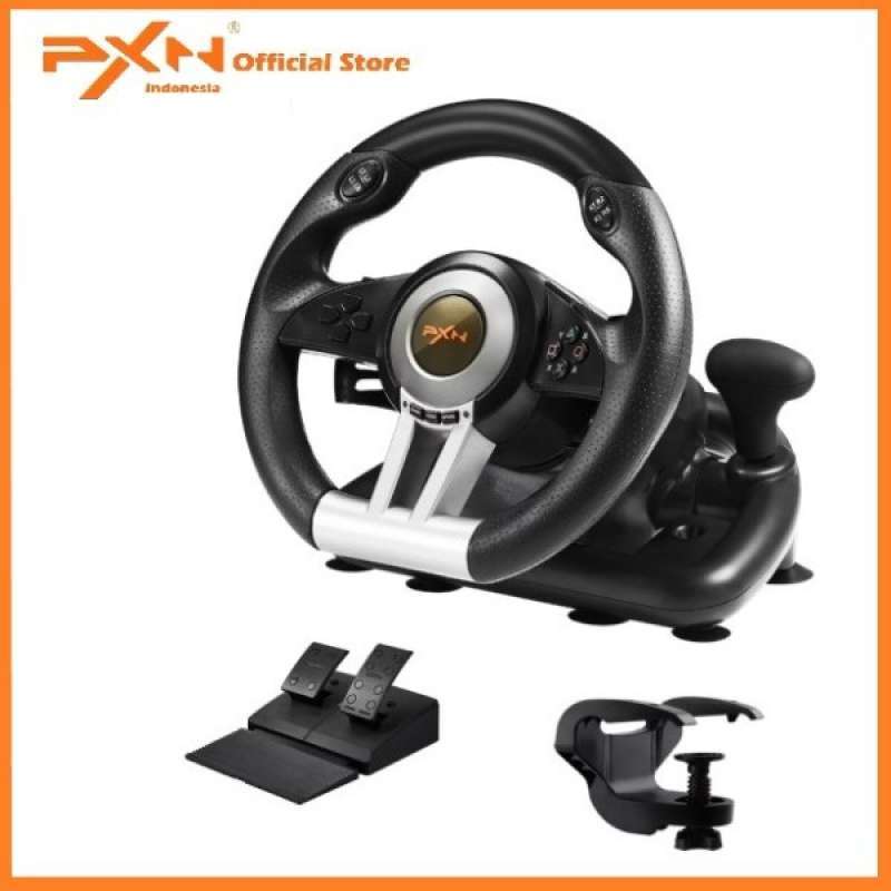 Promo Pxn V3ii Vibration Motor Racing Game Steering Wheel With Pedal Pc/ps Diskon 23% Di Seller ...