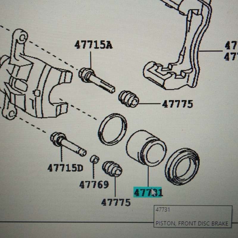 Promo Piston Rem Caliper Depan Alphard Vellfire Anh20 Previa Estima ...