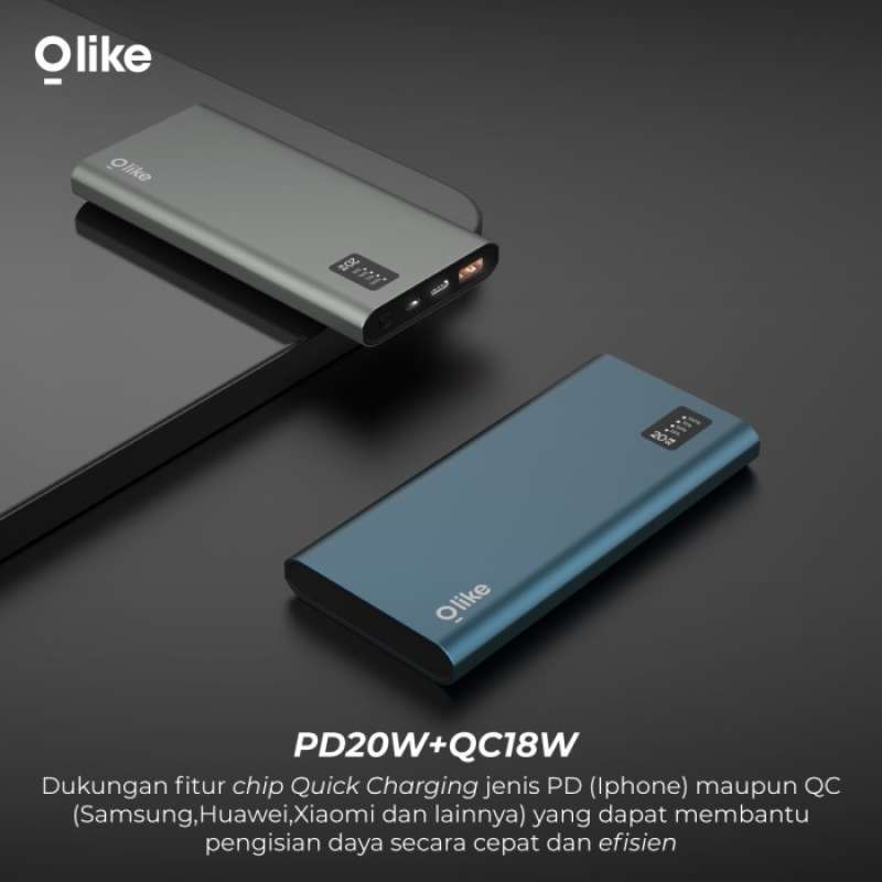 Promo Olike P2 Powerbank 10000mah Fast Charging & Led Display Diskon 50 ...