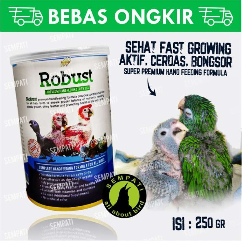 Promo Robust Premium 250 Gram Handfeeding Formula Pakan Loloh Like ...