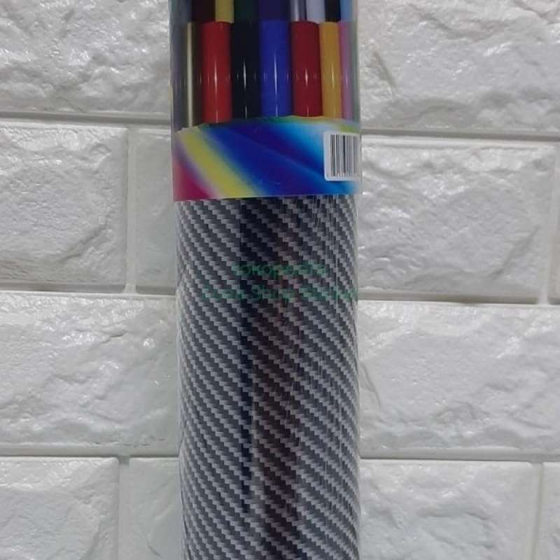 Promo Stiker Premium Super Derek Carbon 2d Silver Scotlite Sticker ...