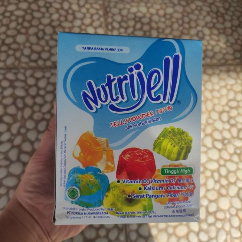 Jual Nutrijell Jelly Powder Tanpa Rasa/plain (12sachet X 15g) Di Seller ...