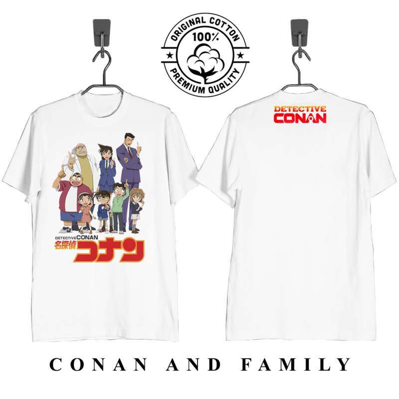 Jual Kaos Detective Conan Fun Corner Detective Conan Cotton 24s Conan ...