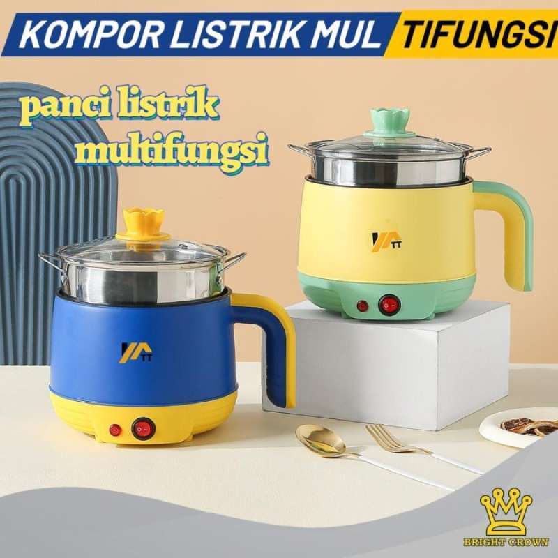 Jual Bright Crown Panci Listrik Free Kukusan Rice Cooker Mini Stainless ...