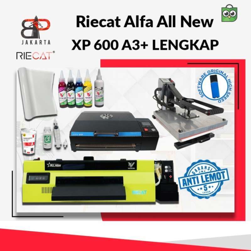 Jual Paket Usaha Sablon Dtf | Paket Mesin Riecat Alfa All New Lengkap ...