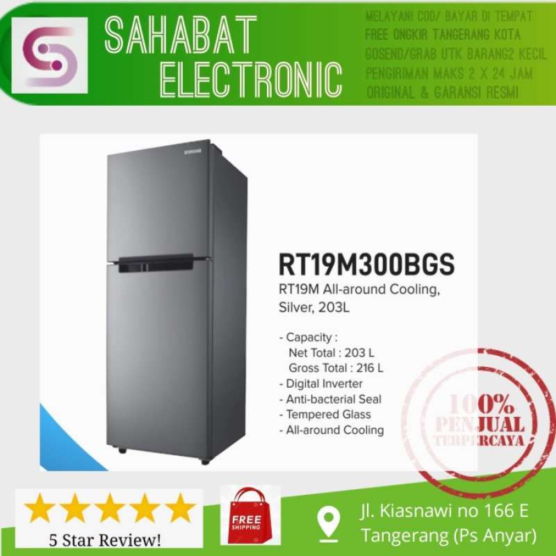 Promo Kulkas Samsung Inverter Rt 19m300 Bgs // Kulkas Samsung 2 Pintu ...