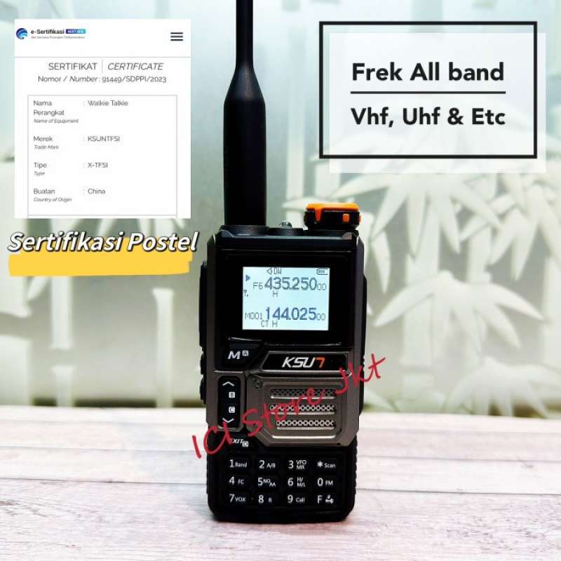 Jual Ht Ksun Frekuensi Allband Sudah Unlock Semua Frekuensi.ijin Postel ...