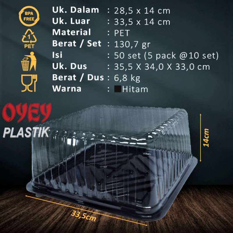 Promo (isi 10) Mika Cake Tray (ct 30) Kotak - Tempat Bolu / Kue /puding ...