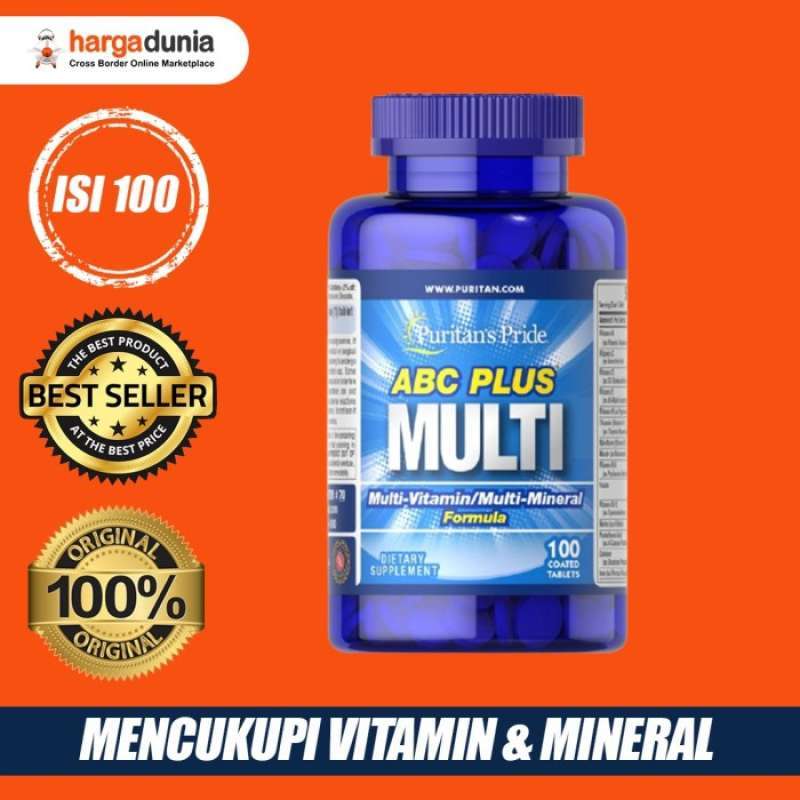 Promo Puritan Abc Plus Multi Vitamin Adult Isi 100 Tablet Original Usa ...