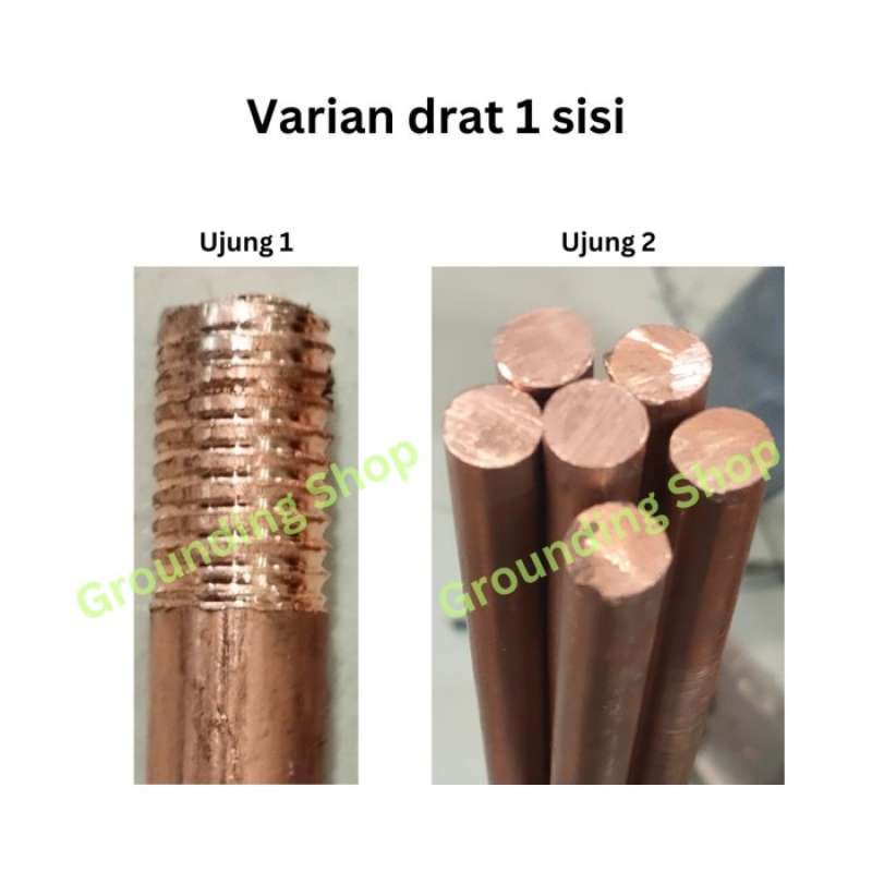 Promo Grounding Rod 5/8 X 1 Meter / Stik Copper Rod Tembaga - Drat 1 ...