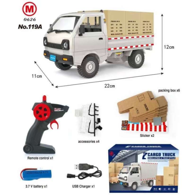 Promo Rc Car Pickup Mobil Box M119a M119b Bukan Wpl D12 Mainan Mobil ...