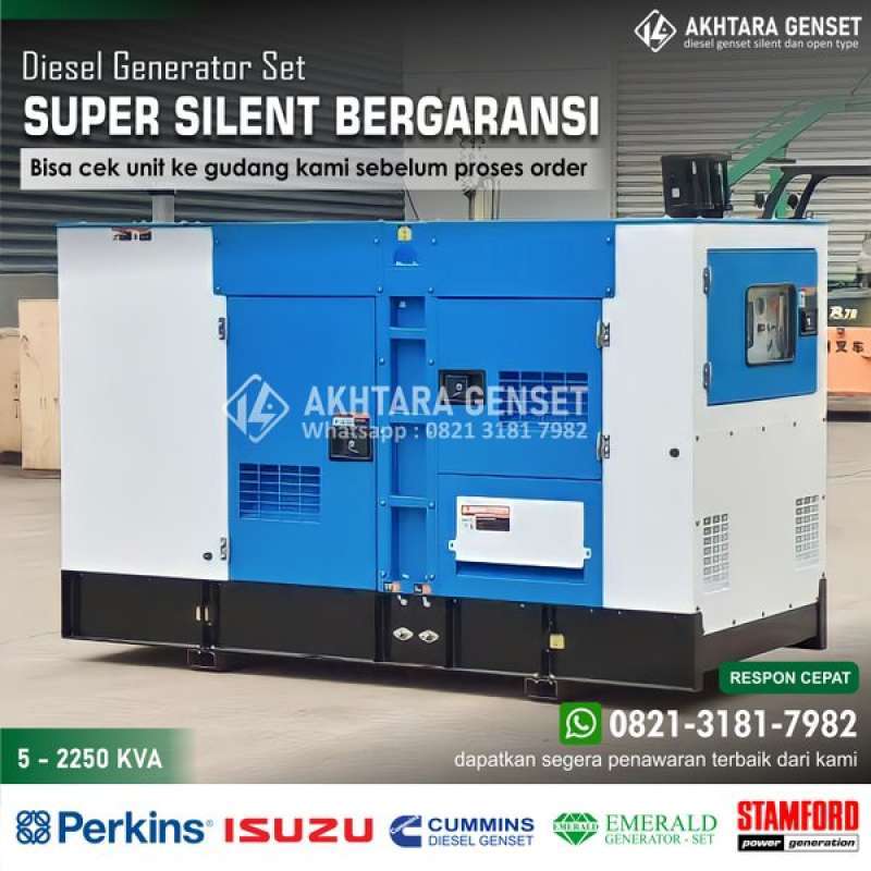 Jual Genset Silent Surabaya 100 Kva Merk Cummins Perkins Isuzu Emerald Genset Silent Di Seller ...