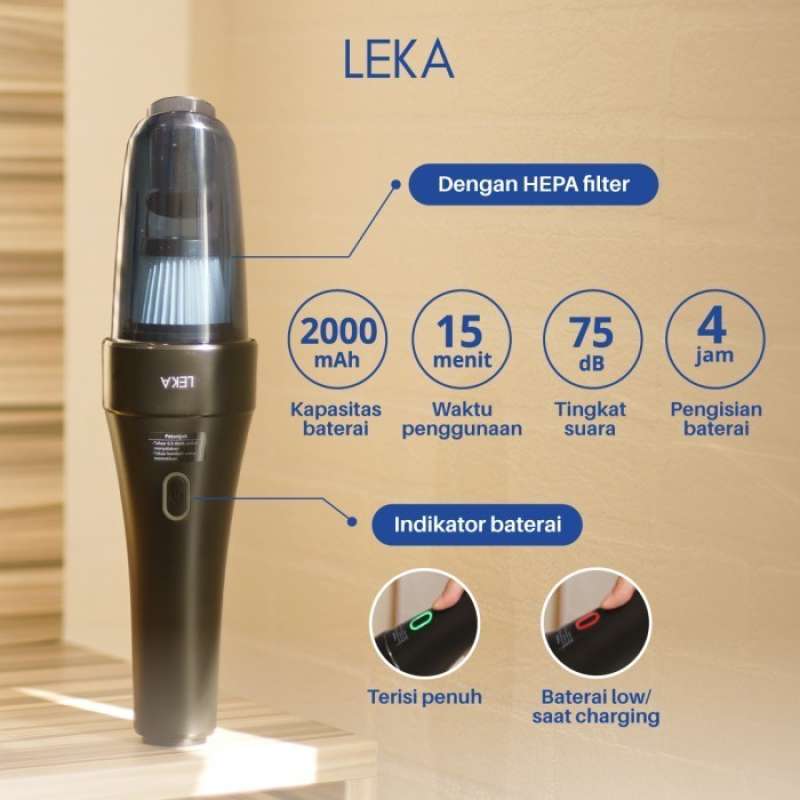 Jual Leka Vc327 Handy Vacuum Cleaner - Portable Vacum Vakum Penyedot ...
