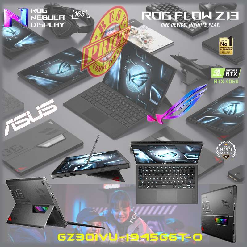 Jual Asus Rog Flow Z13 Gz301vu-i945g6t-o I9-13900h Rtx 4050 Ram 16gb ...