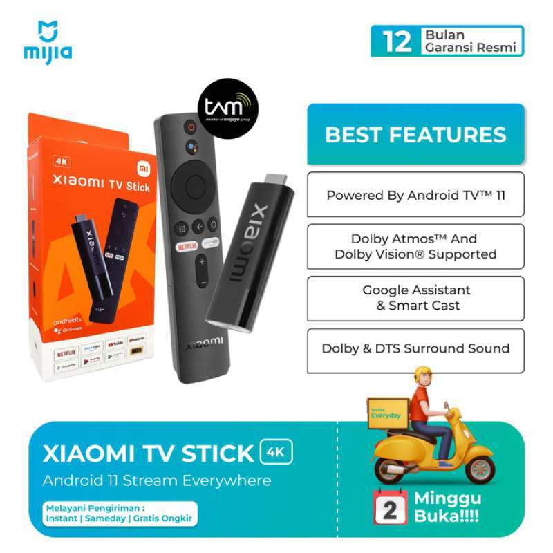 Jual Xiaomi Tv Stick 4k Uhd Android Sistem 11 Smart Android Tv Di ...