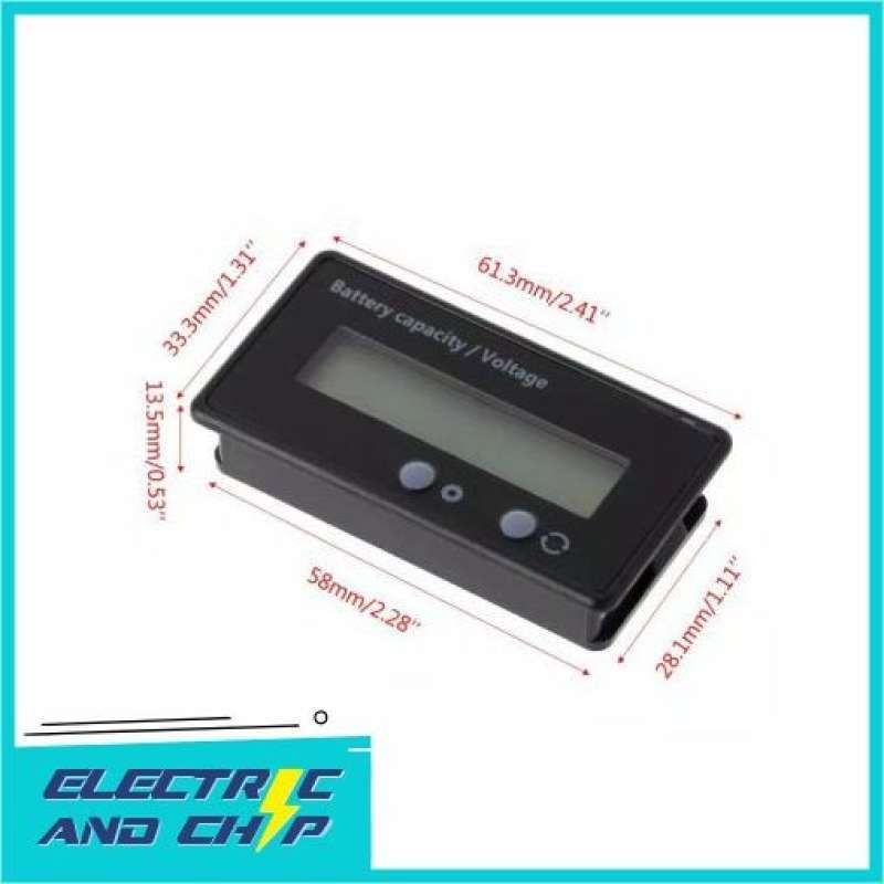 Jual Indikator Kapasitas Baterai Battery Capacity Digital Voltmeter 8-70v - Putih Di Seller ...