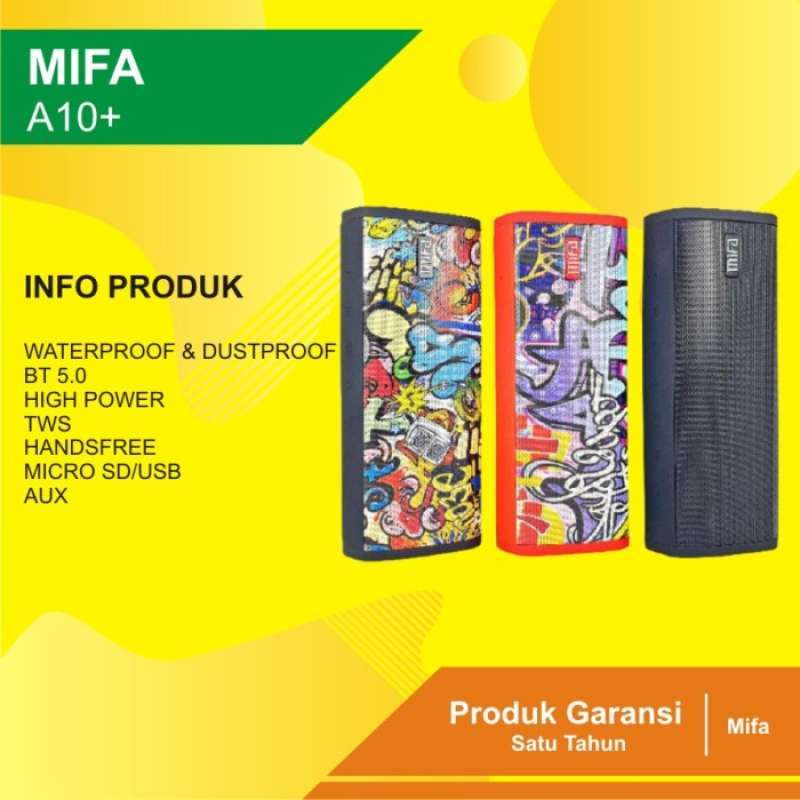 Jual Mifa A10 Plus Speaker Bluetooth Portable 20w Ipx7 Waterproof Tws A10+ - Hitam Grafiti Di ...