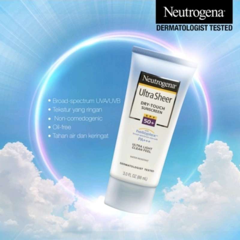 Promo Neutrogena Ultra Sheer Face Sunblock Sunscreen Muka Wajah Spf50 ...