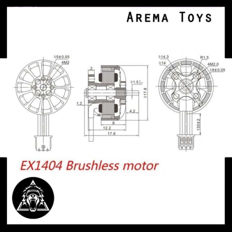 Jual Happymodel Ex1404 2750kv Ex 1404 Brushless Motor 4s Shaft 1.5mm Fpv - Ccw Di Seller Noelle ...