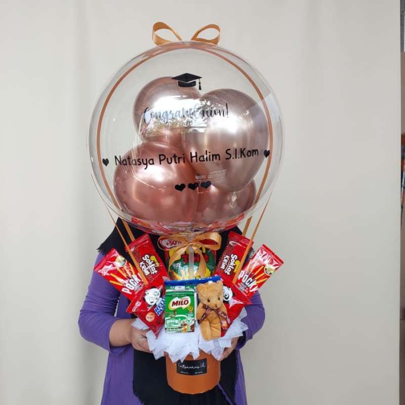 Promo Buket Balon Snack Bucket Wisuda Bouquet Ulang Tahun Wisuda Diskon ...