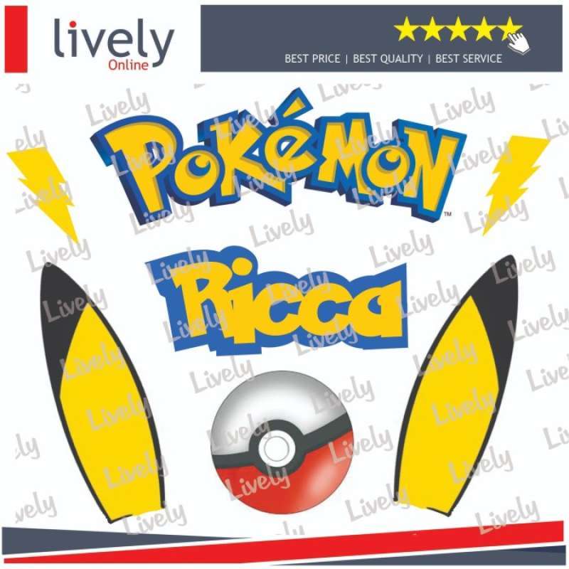 Promo Cake Topper Hiasan Hbd Happy Birthday Nama Pokemon 02 Set Diskon ...