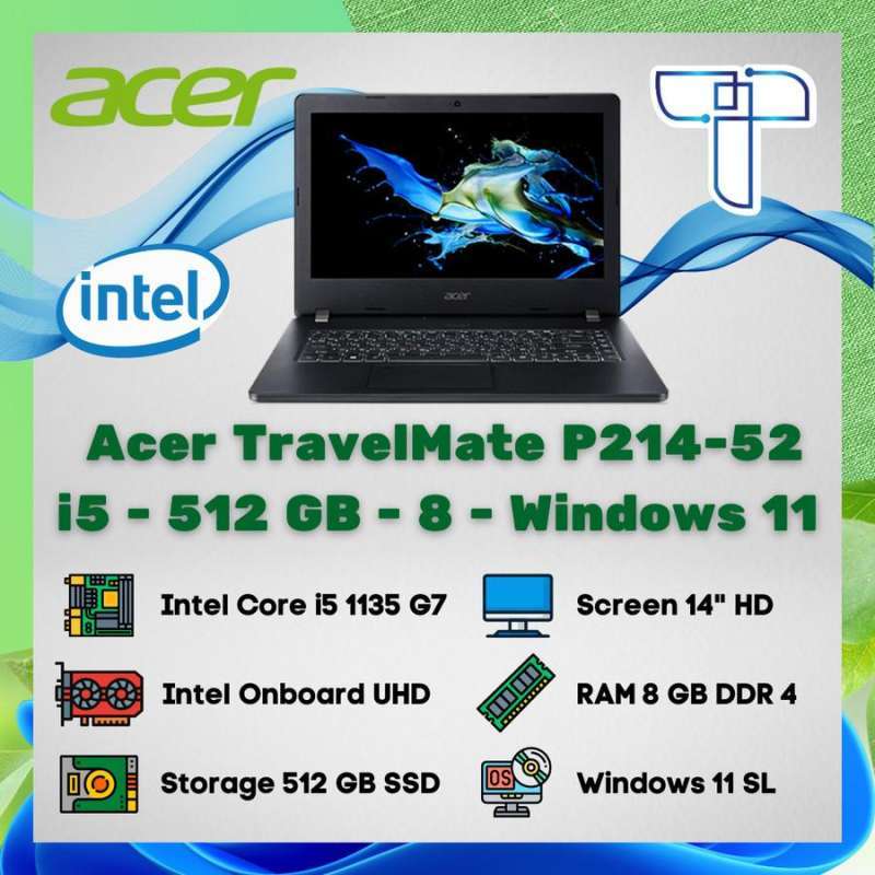 Jual Acer Travelmate P214 Laptop Notebook - I5 - 512 Gb - 8 - Windows 11 - 8gb Di Seller ...