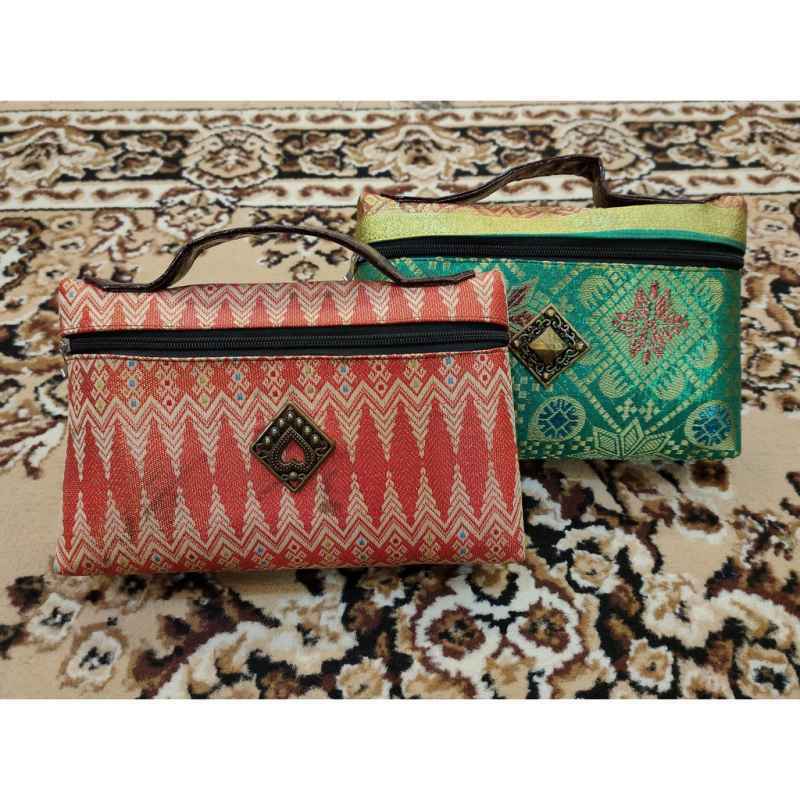 Jual Songket Pash - Tas Songket Genggam Berbagai Warna & Motif Khas ...