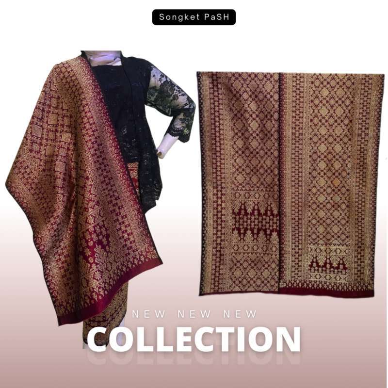 Jual Songket Pash - Songket Palembang Motif Lepus 2 Tenun Asli Berbagai Macam Motif Dan Warna ...