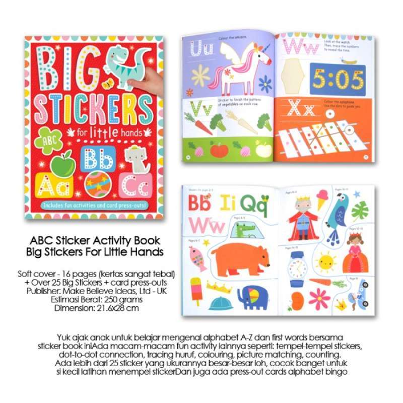 Jual Abc Sticker Activity Book - Big Stickers For Little Hands Di ...
