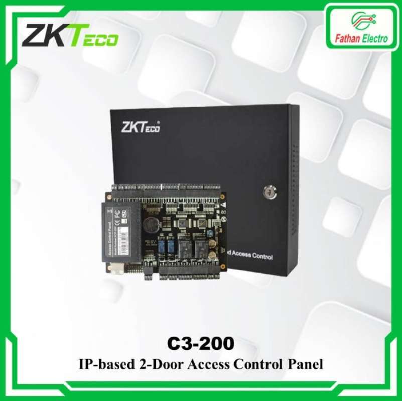 Promo Zkteco C3-200 Access Controller 2 Door Access Control Panel ...