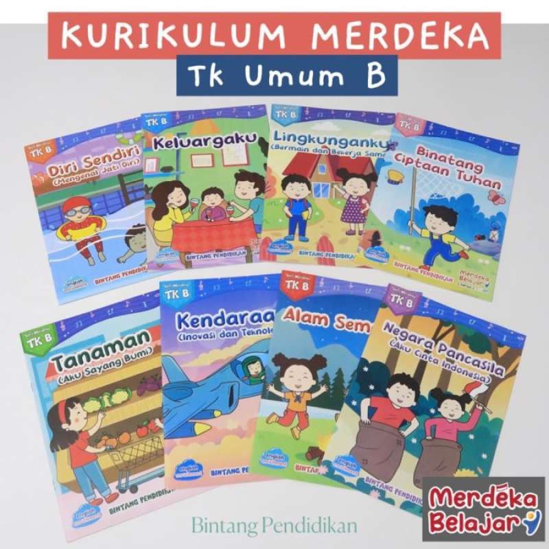 Jual Buku Paket Tk/paud - Kurikulum Merdeka Belajar- Isi 8 Buku - Tk B Di Seller Noelle ...