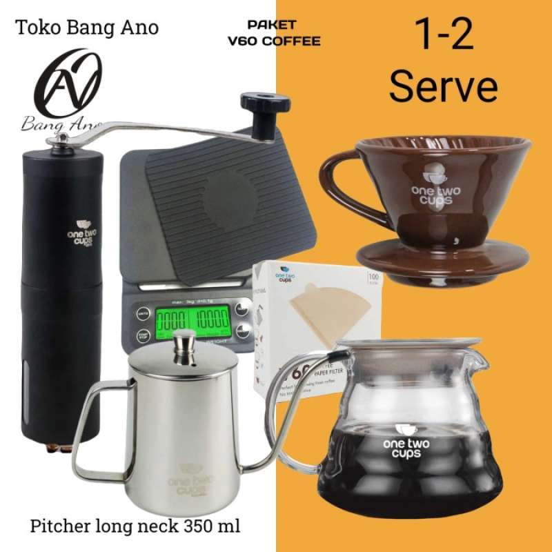 Promo Paket Alat Kopi Lengkap Teknik V60 Coffee Manual Brew 1-2 Serve ...