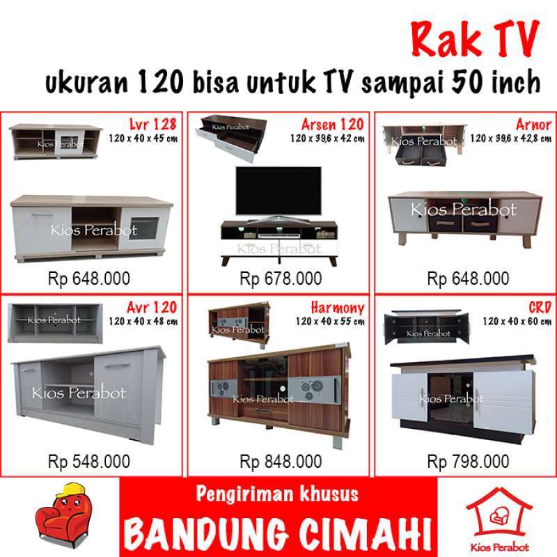 Promo Rak Tv / Meja Tv / Buffet / Kabinet Berbagai Model Dan Ukuran ...